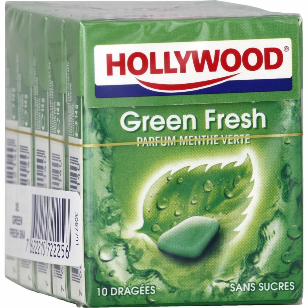 Green Mint Chewing-Gum Hollywood | Buy Online | My French Grocery